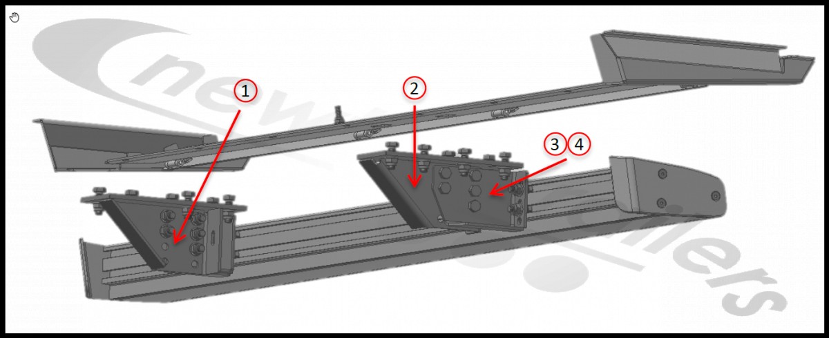 30129495 Knapen NEXT Variable Bumper Bracket Right Type 1 30129495 Knapen NEXT Variable Bumper Bracket Right Type 1
