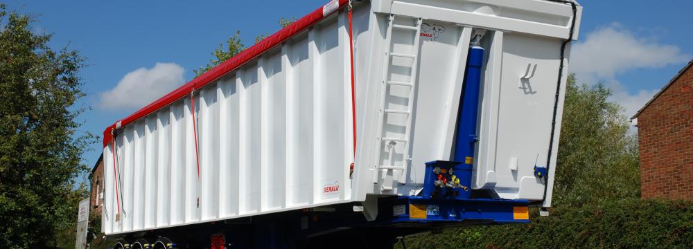 Alloy Body Tipping Trailer Hire