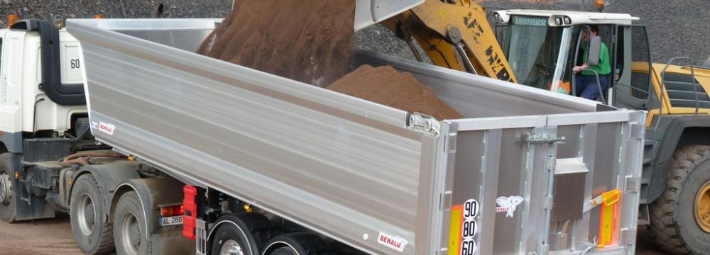 Alloy Body Tipping Trailer Hire